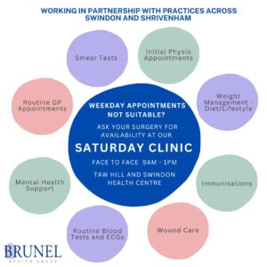 Enhanced Access Clinics for Swindon and Shrivenham – Brunel Health Group
